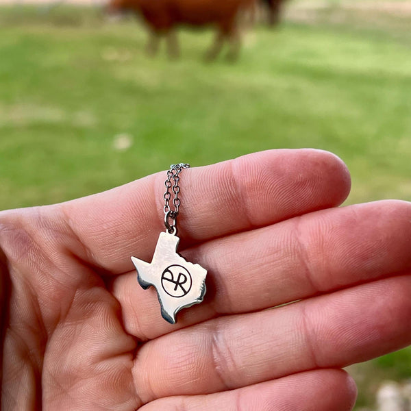 Texas Pendant Necklace (Silver or Gold), 1 Total, Metal Blank #110 ...